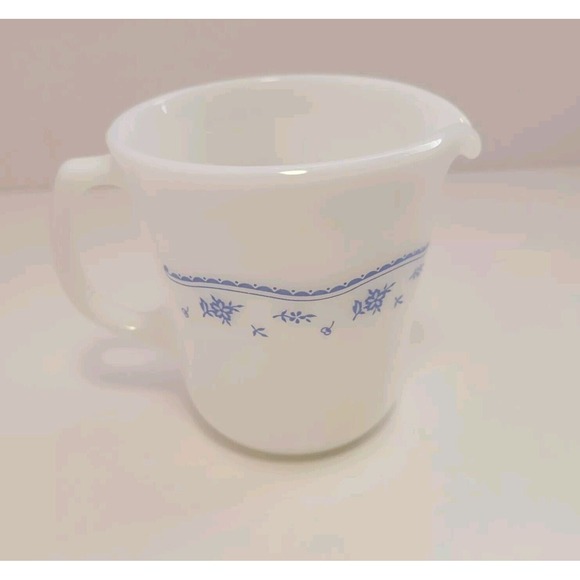 Corningware | Dining | Vintage Corning Morning Blue Creamer Retro ...